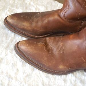 Tony Lama | Shoes | Vintage Usa Tony Lama Style 43 Brown Cognac Roper ...